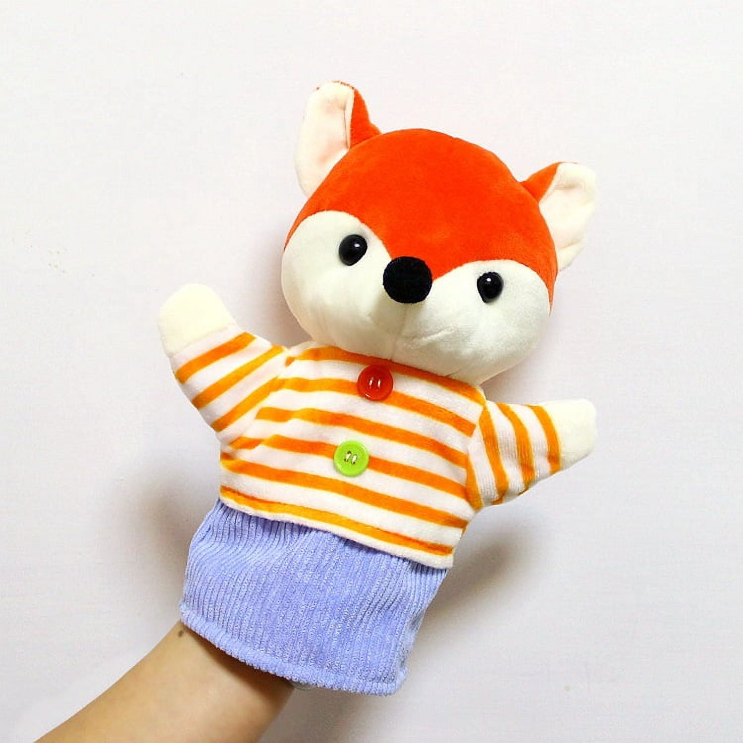 WEUVEB Funny Puppets Plush Animal Hand Puppet Fox Shape 1Pack - Walmart.com