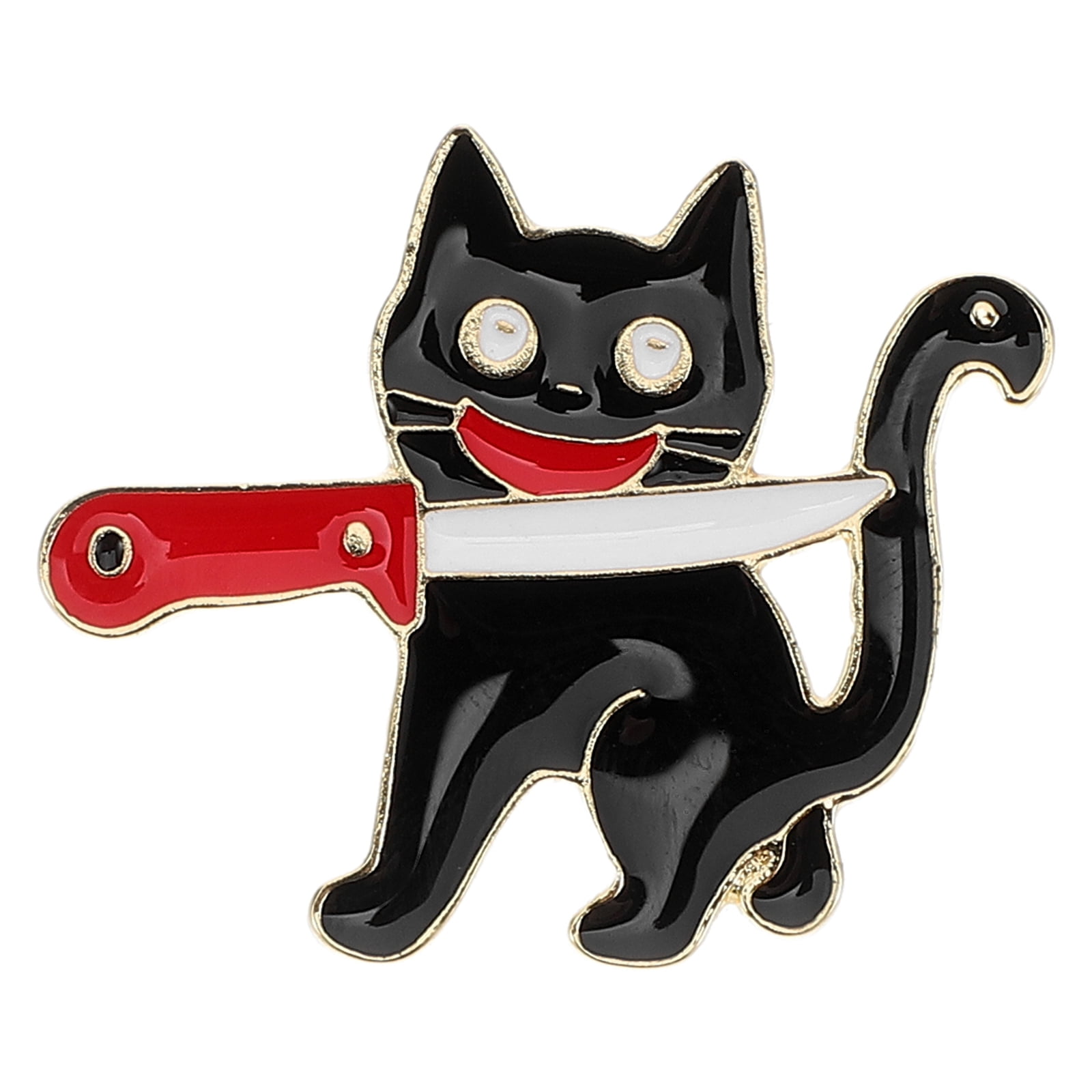 LYTMENT Funny Cartoon Pin Cute Brooch Cat Shaped Pin For Backpacks Bags ...
