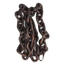 WEUVEB Black Plastic Fake Chain 1Set 65.0x1.8x1.8in Cosplay Prop ...
