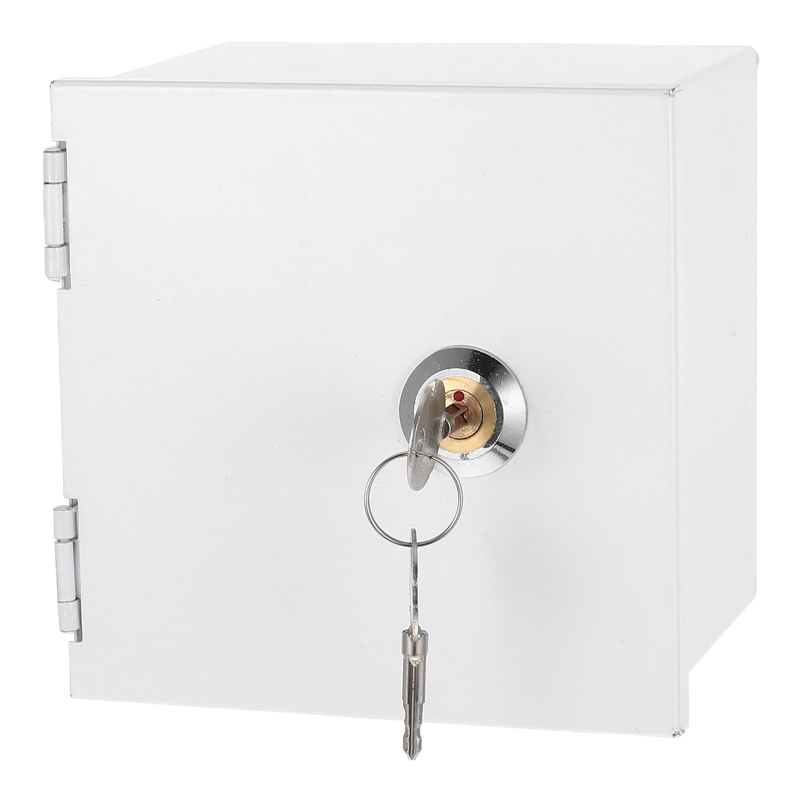 WEUVEB Weatherproof Silver Outdoor Electric Box with Lockable Iron ...