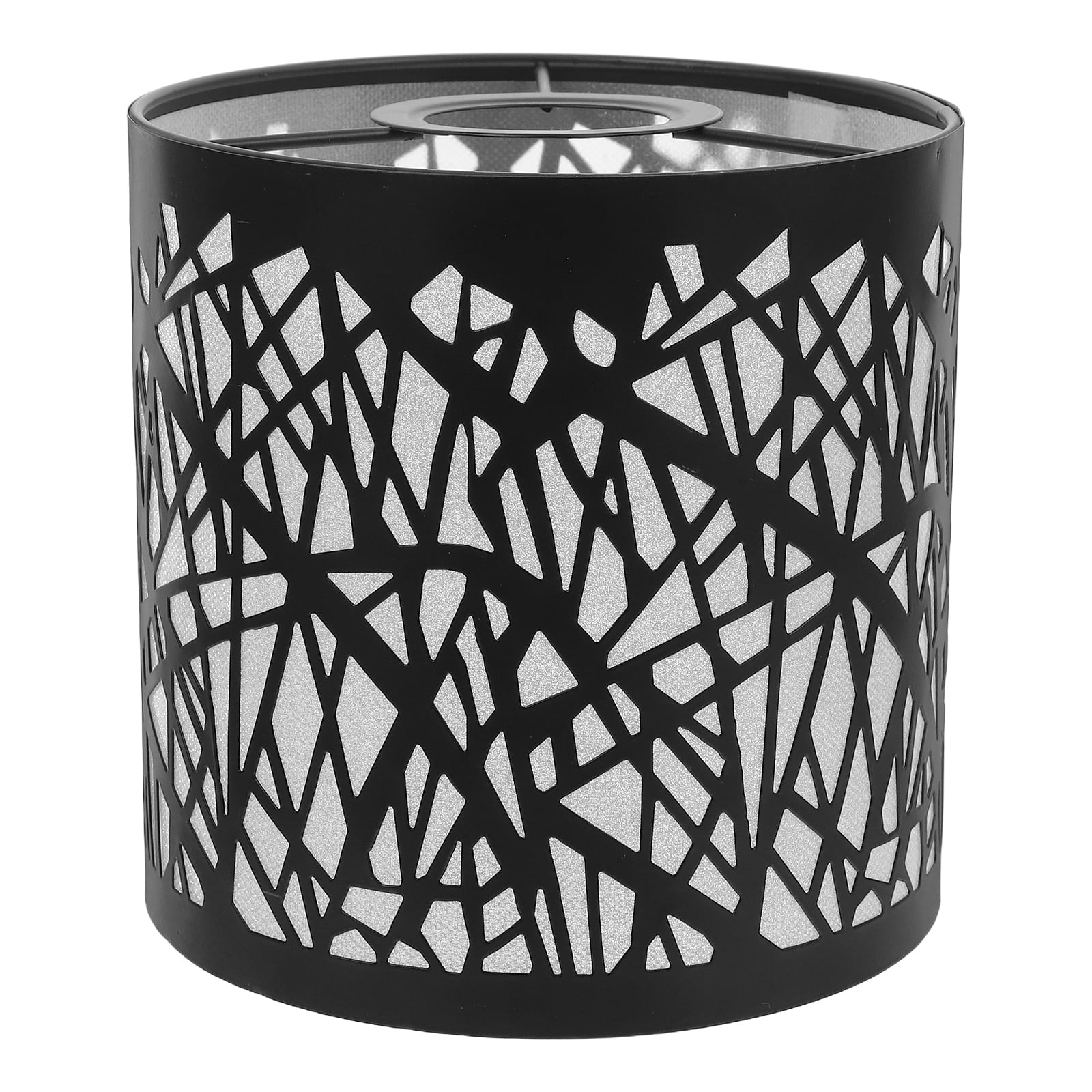 WEUVEB Unique Pattern Black Iron Lampshade Decorative Metal Lamp Bulb ...