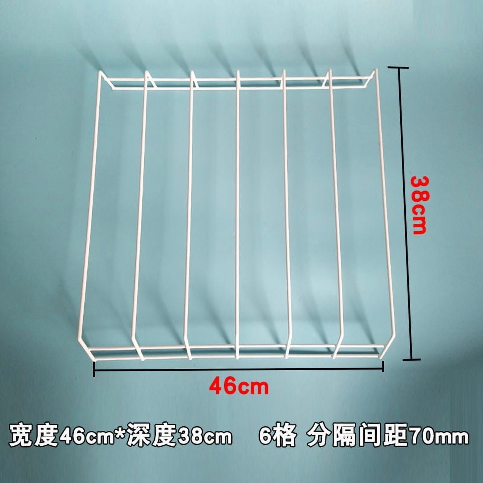 WEUVEB White Freezer Shelf Organizer for Fridge Multi Functional ...