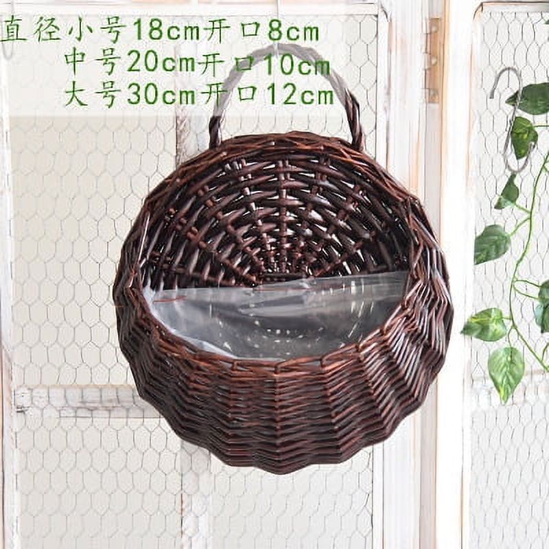 LYTMENT Multi-Purpose Woven Wall Basket Rattan Hanging Storage Basket ...