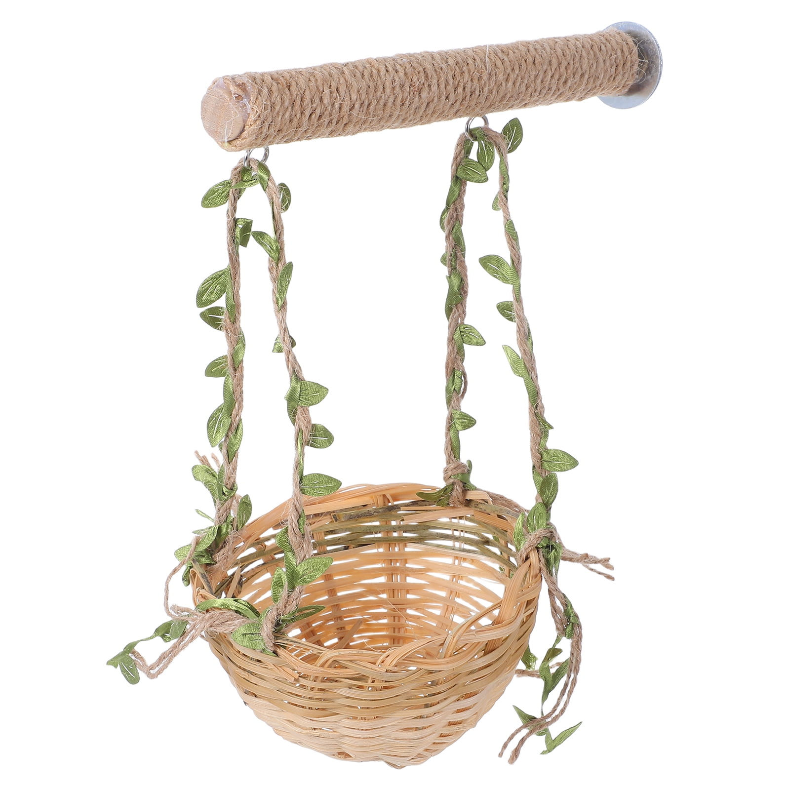 LYTMENT Parrot Rope Swing And Bird Stand Bird Perch Chewing Stick Cage ...