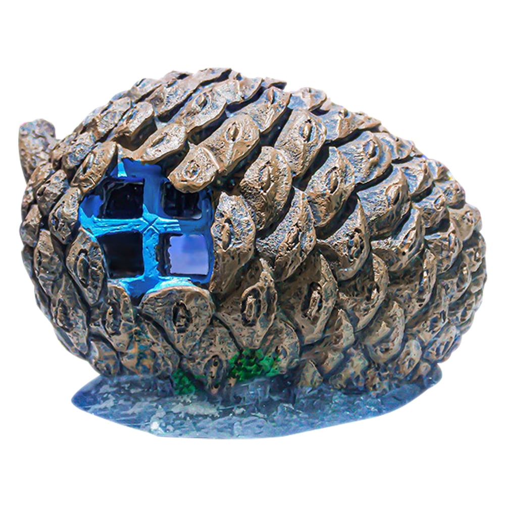 WEUVEB Japanese Fish Tank Decor Pinecone Hideout Brown 1Set 6.1*4.3*4 ...