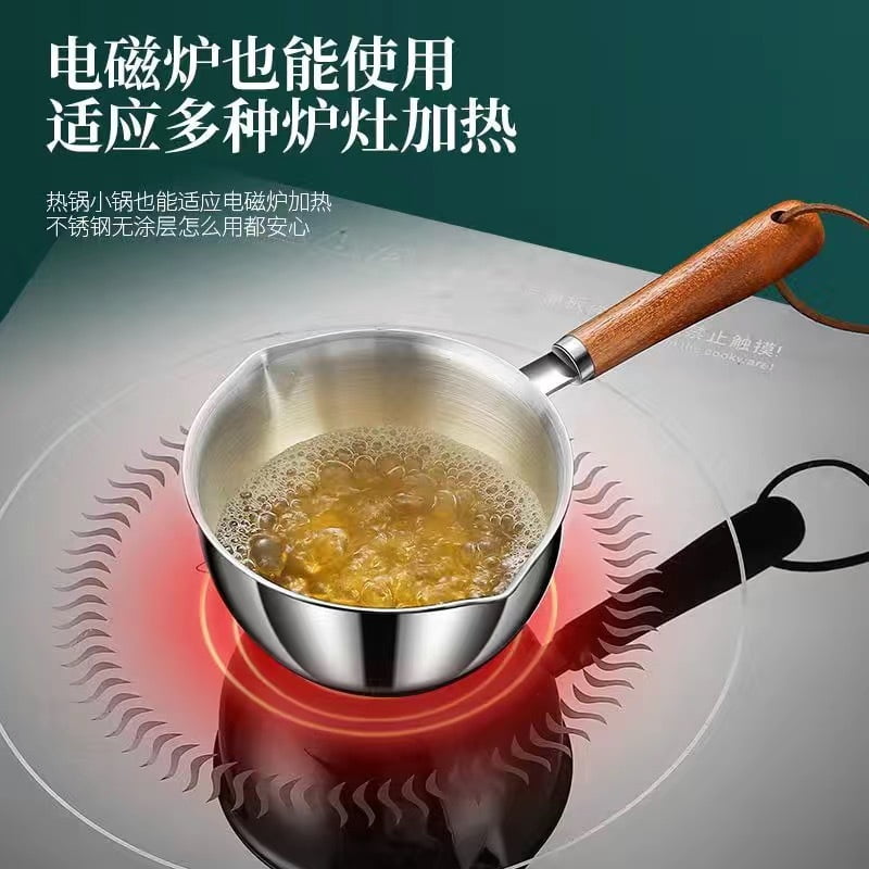 WEUVEB Mini Melting Pot Butter Melting Pot Stainless Steel 1Set Silver ...