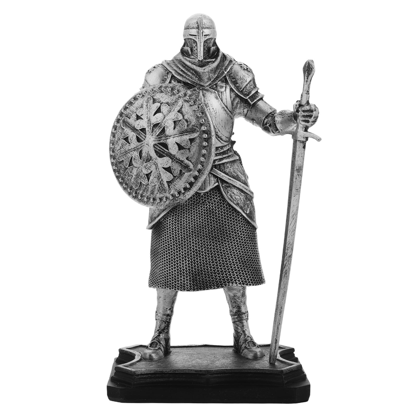 LYTMENT Vintage Resin Knight Statue Miniature Medieval Guard Decorative ...