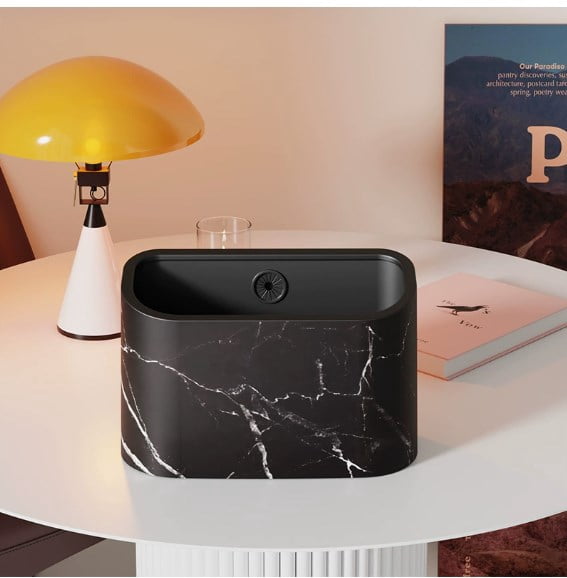 LYTMENT Wall Mount Mini Trash Can No Lid Desktop Waste Bin For Home ...