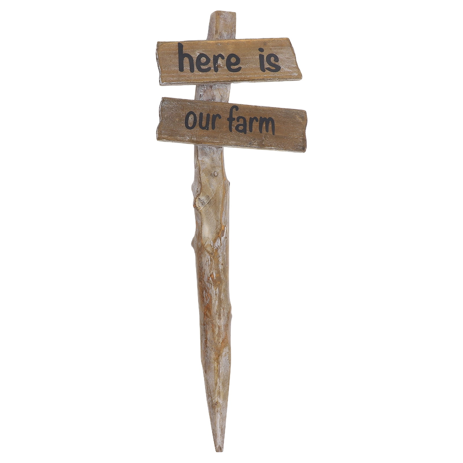 WEUVEB Garden Stakes Wooden Rustic 1Pack 21.7x7.5x1.5in - Walmart.com