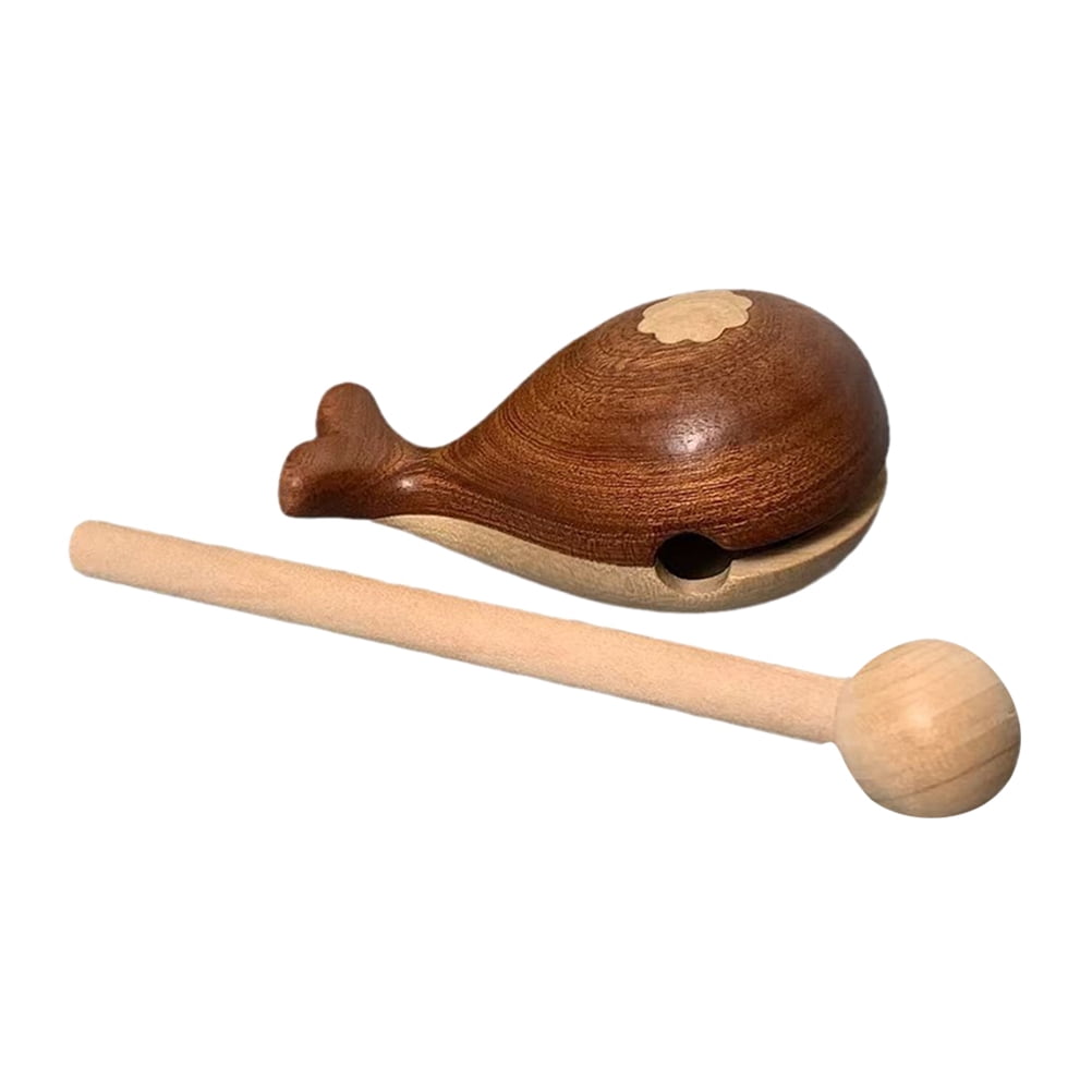 WEUVEB Percussion Instruments Wooden Whale Design Temple Block Assorted ...