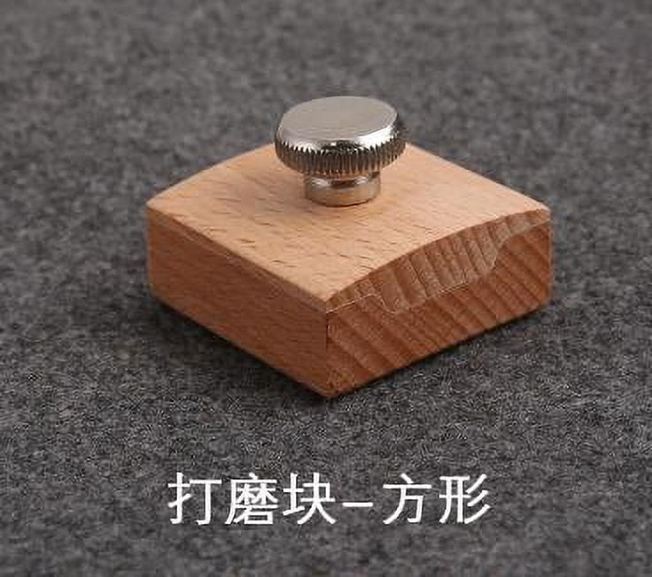 WEUVEB Sanding Block Set Wooden Sandpaper Block Square 1Pcs for Craft ...