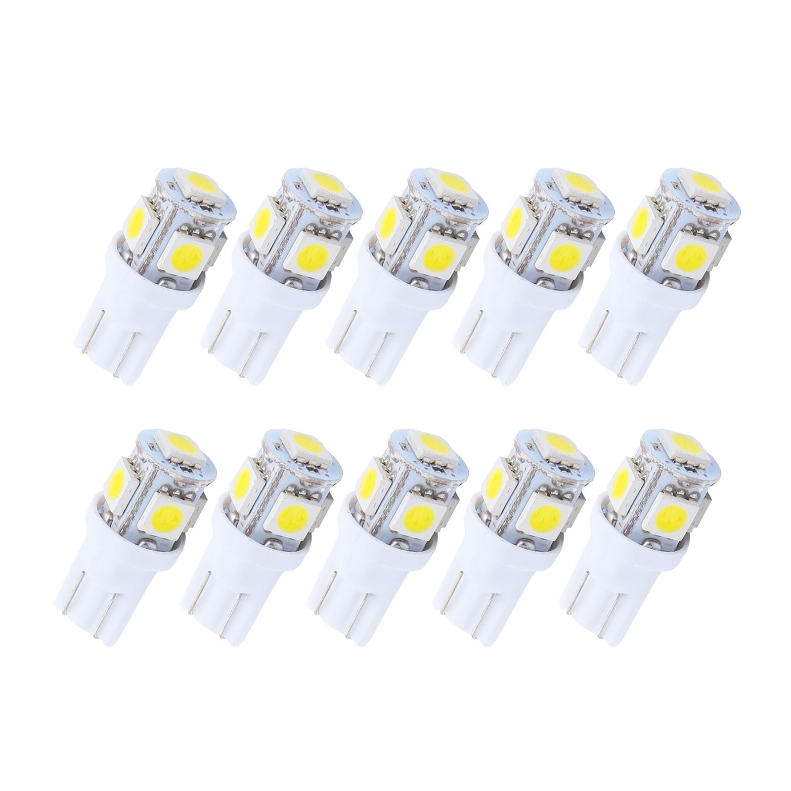 LYTiang 10pcs White BA9S LED Indoor Dome Map Bulbs 12V Tail Plug D2s ...