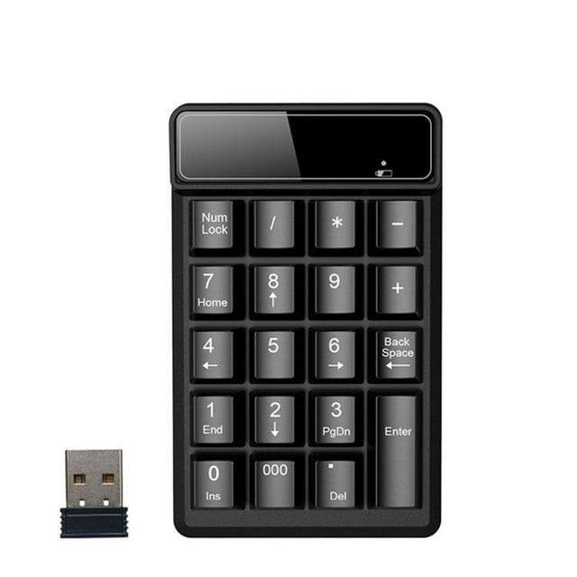 Lytiang 40 Digital Keyboard Number Num Pad 19 Keys Numeric Keypad Portable Wireless Gaming