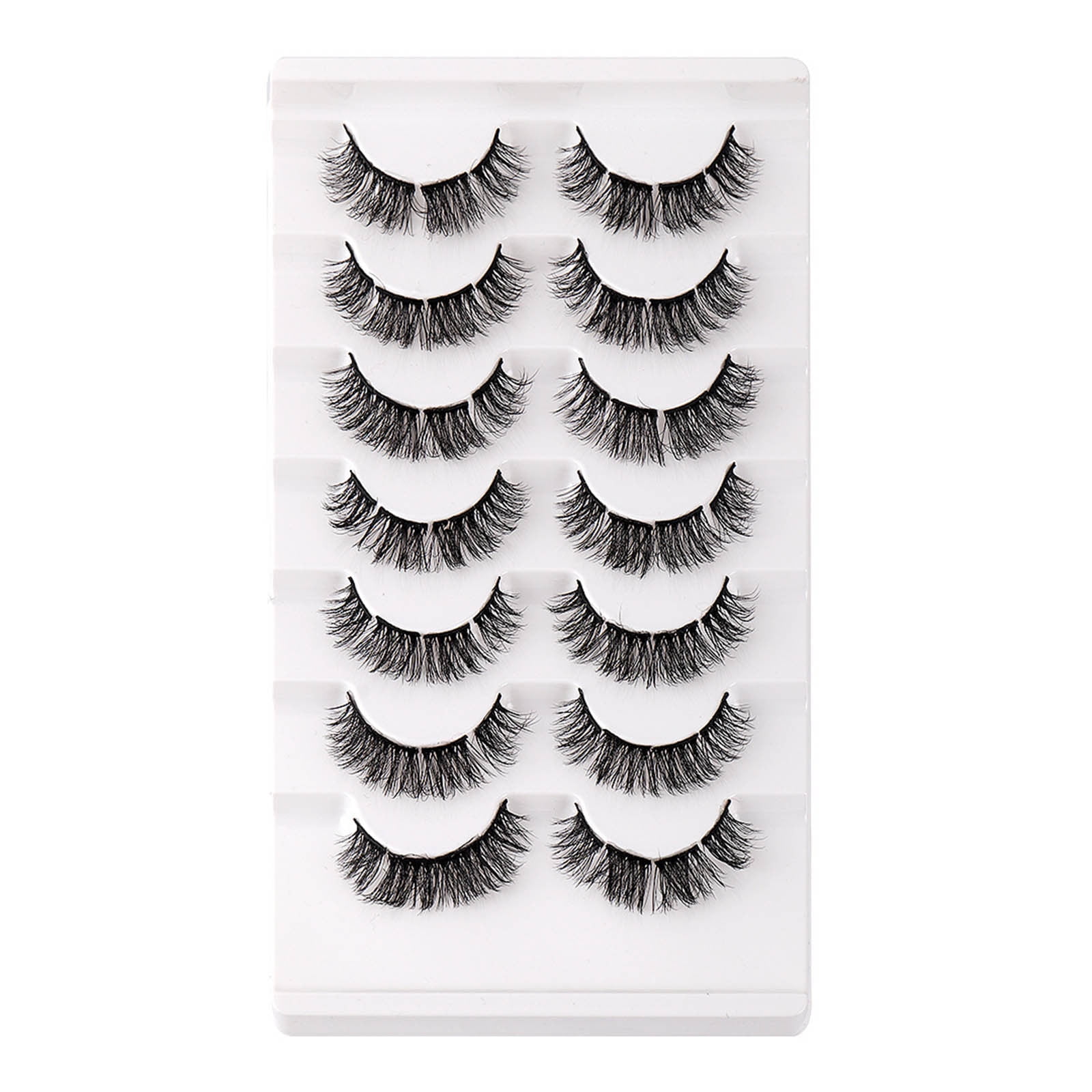 LYTiang 7 Pairs Fluffy Eyelashes Layered And Crossed For Dramatic ...