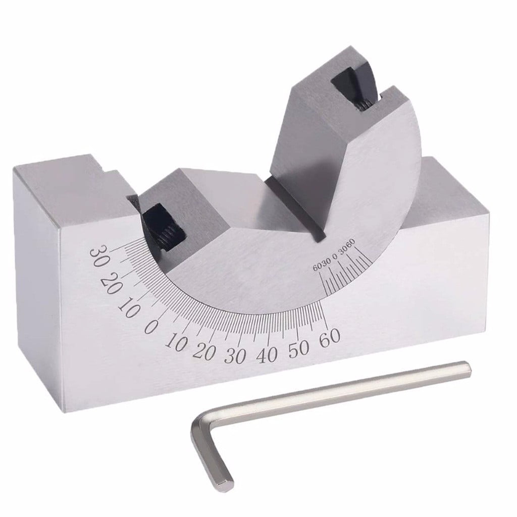 LYTiang Adjustable Micro Angle Gauge High Precision Angle V Block 0-60 ...