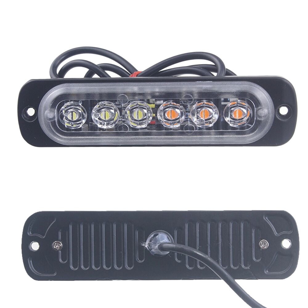 LYTiang Amber 6 LED Car Truck Emergency Warning Hazard Flash Strobe ...