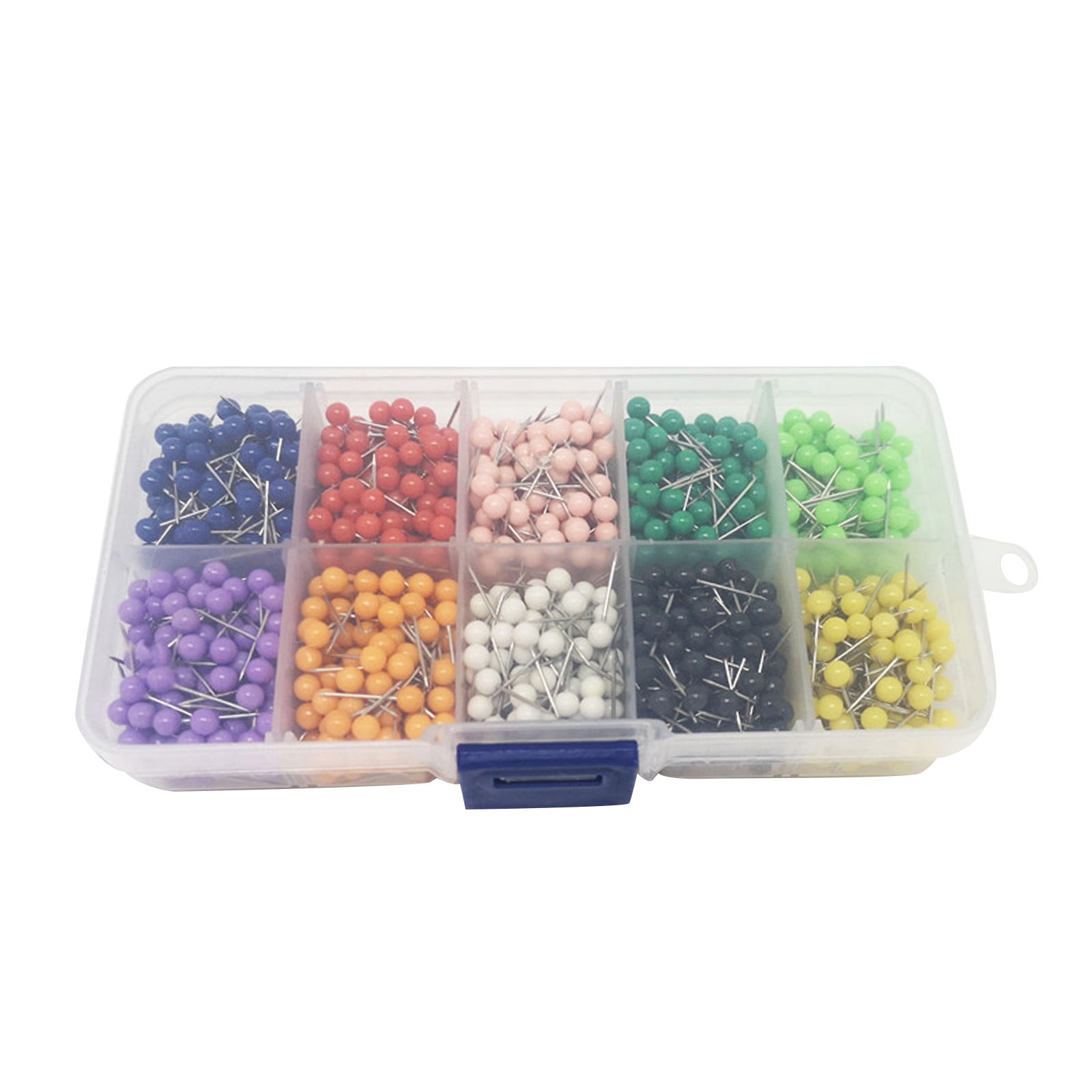 LYTiang Color Pin Ten Grid 10 Color Map Pin Pin Bead Pin 600pc Color ...