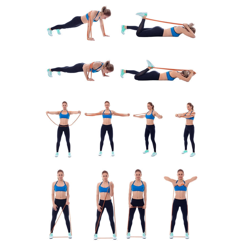 LYTiang Elastic Resistance Loop Bands Yoga Exercise Gym Fitness Workout ...