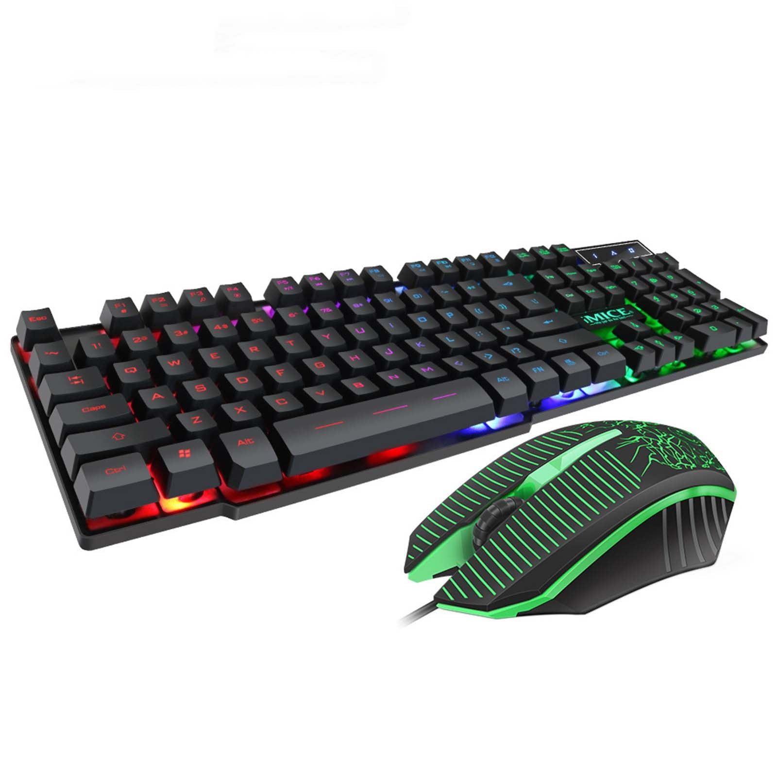 LYTiang Ergonomic 104-key RGB backlit keyboard and kit, suitable for PC ...