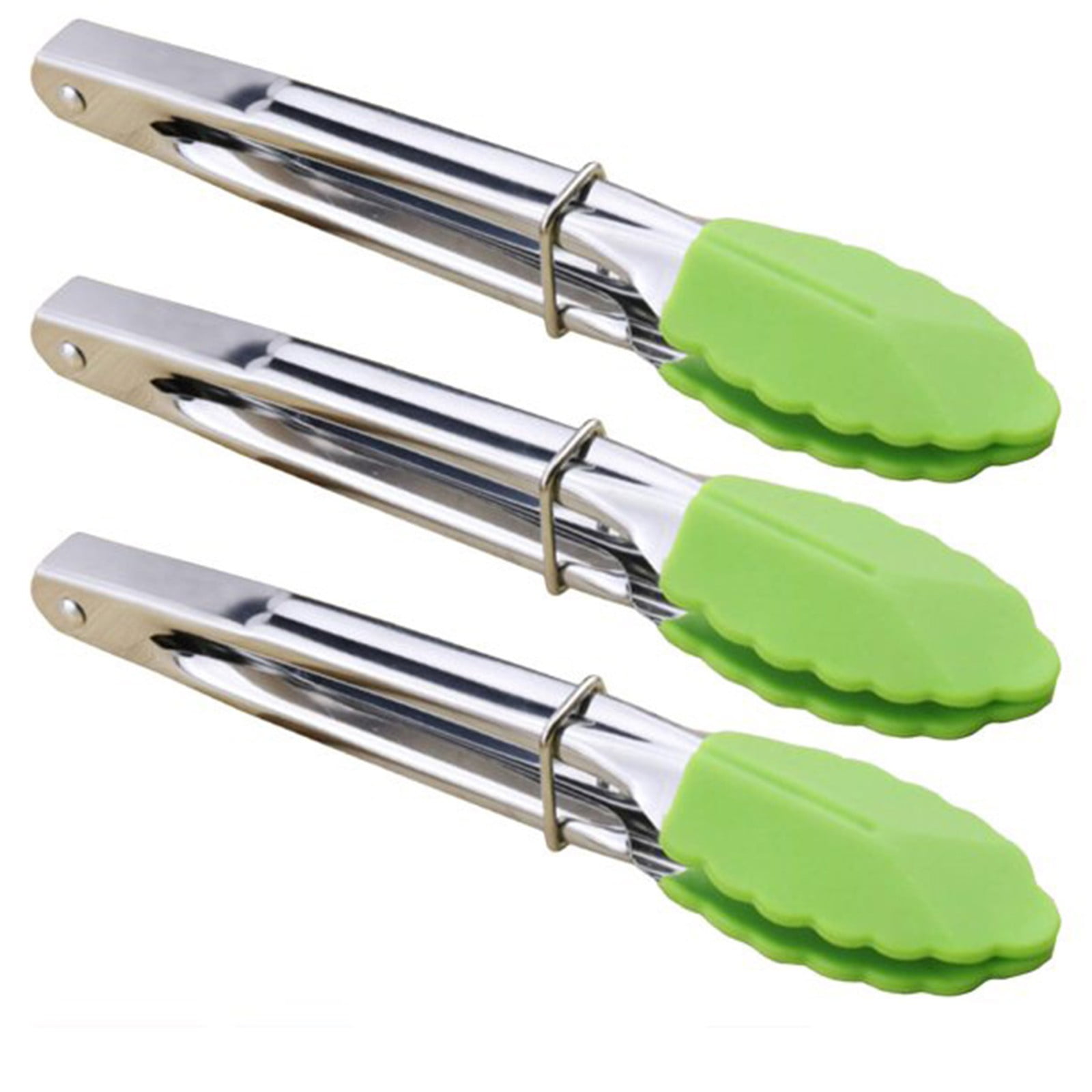 LYTiang Mini Tongs With Silicone Tips 7 Inch Serving Tongs Set Of 3 ... LYTiang Mini Tongs With Silicone Tips 7 Inch Serving Tongs Set Of 3 ...