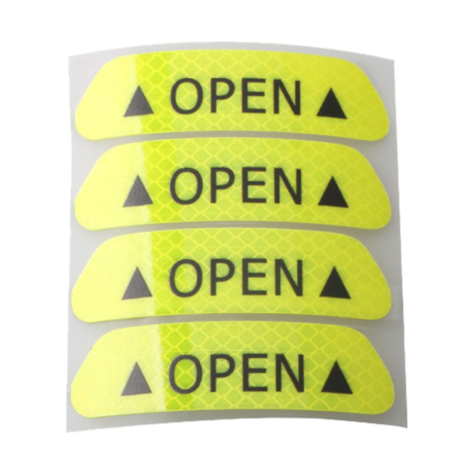 LYTiang Open Door Sticker Reflective Sticker Warning Sticker Open ...