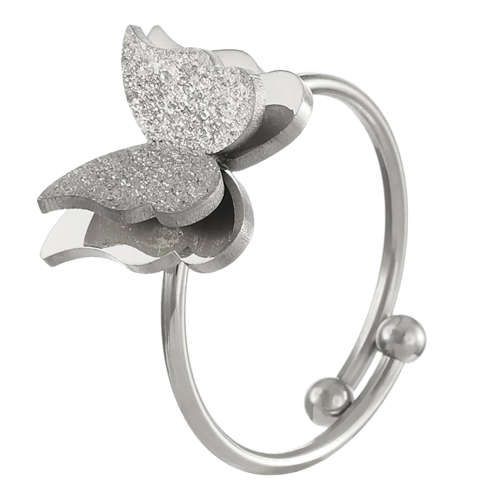 LYTiang Popular Ring Frosted Double Opening Adjustable Index Finger ...