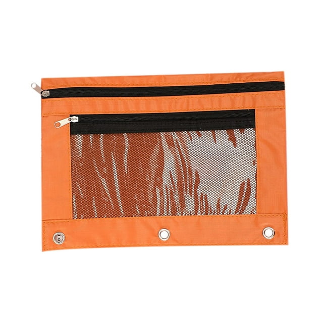 LYTiang Pouch 2 Pack Pencil Pouch 3 Ring Fabric Pencil Pouches Black ...