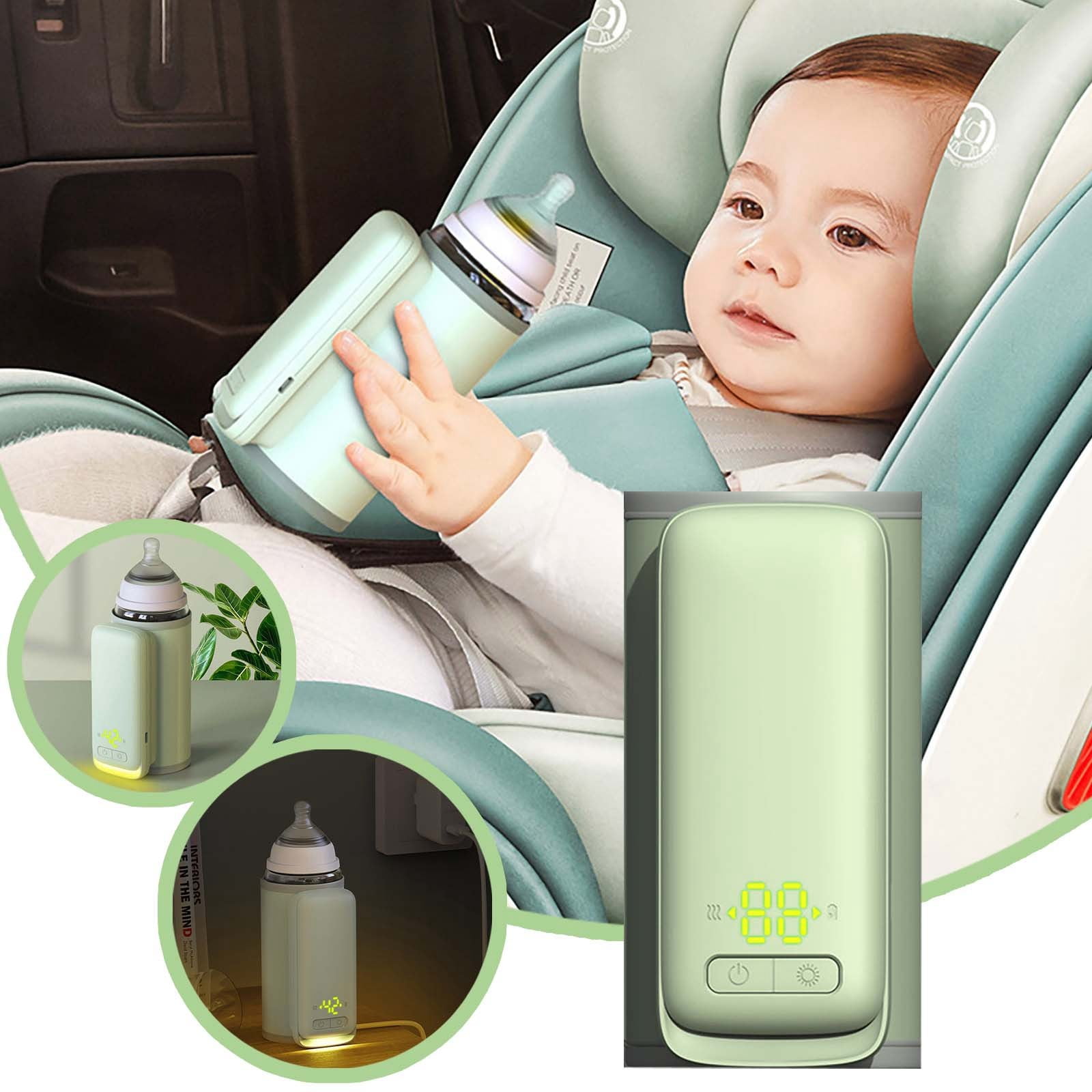 LYTiang Rechargeable Insulated Milk Bottle Sleeve Portable Milk Warmer ...