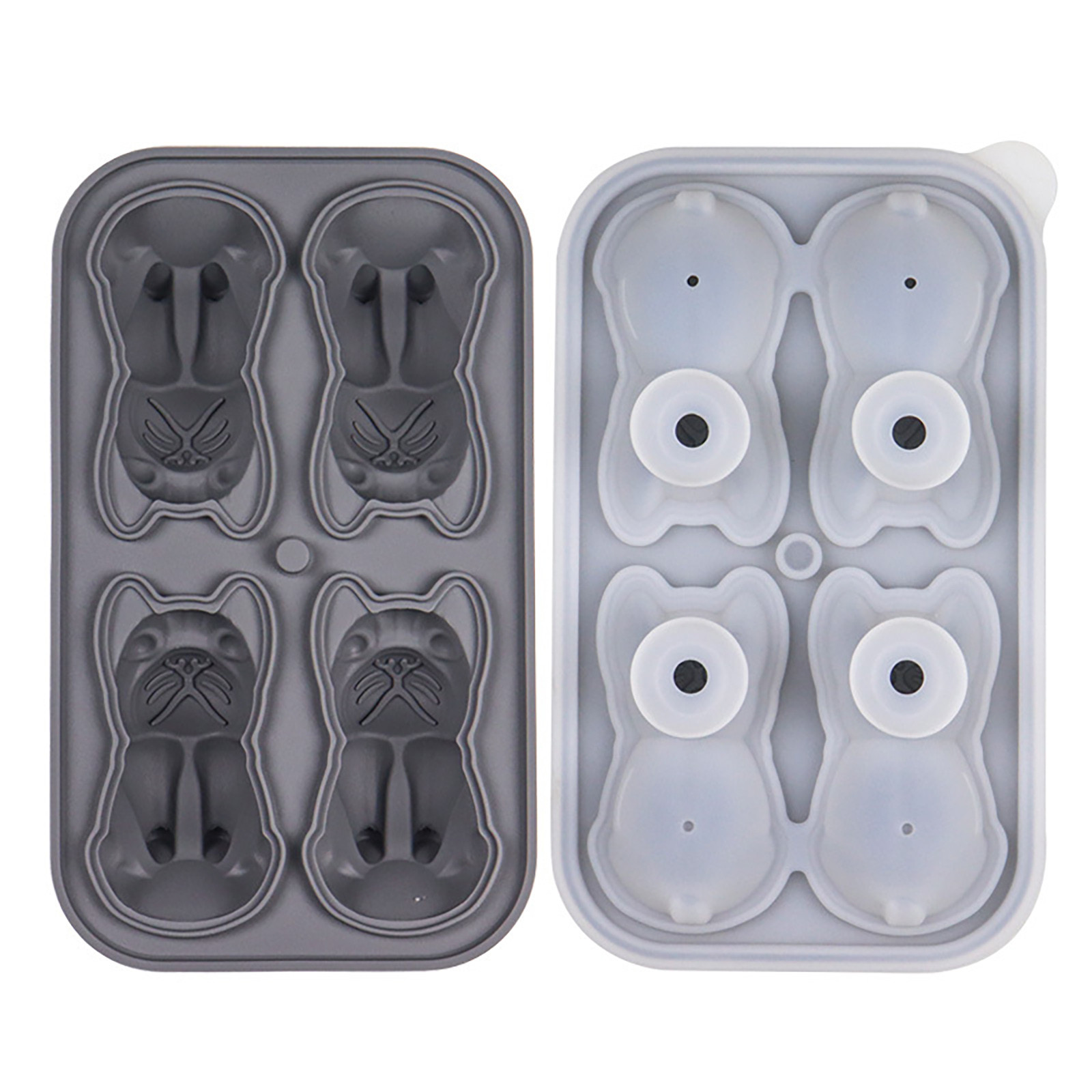 LYTiang Silicone Ice Cube With Fun Shapes Silicone Ice Cube Trays For ...