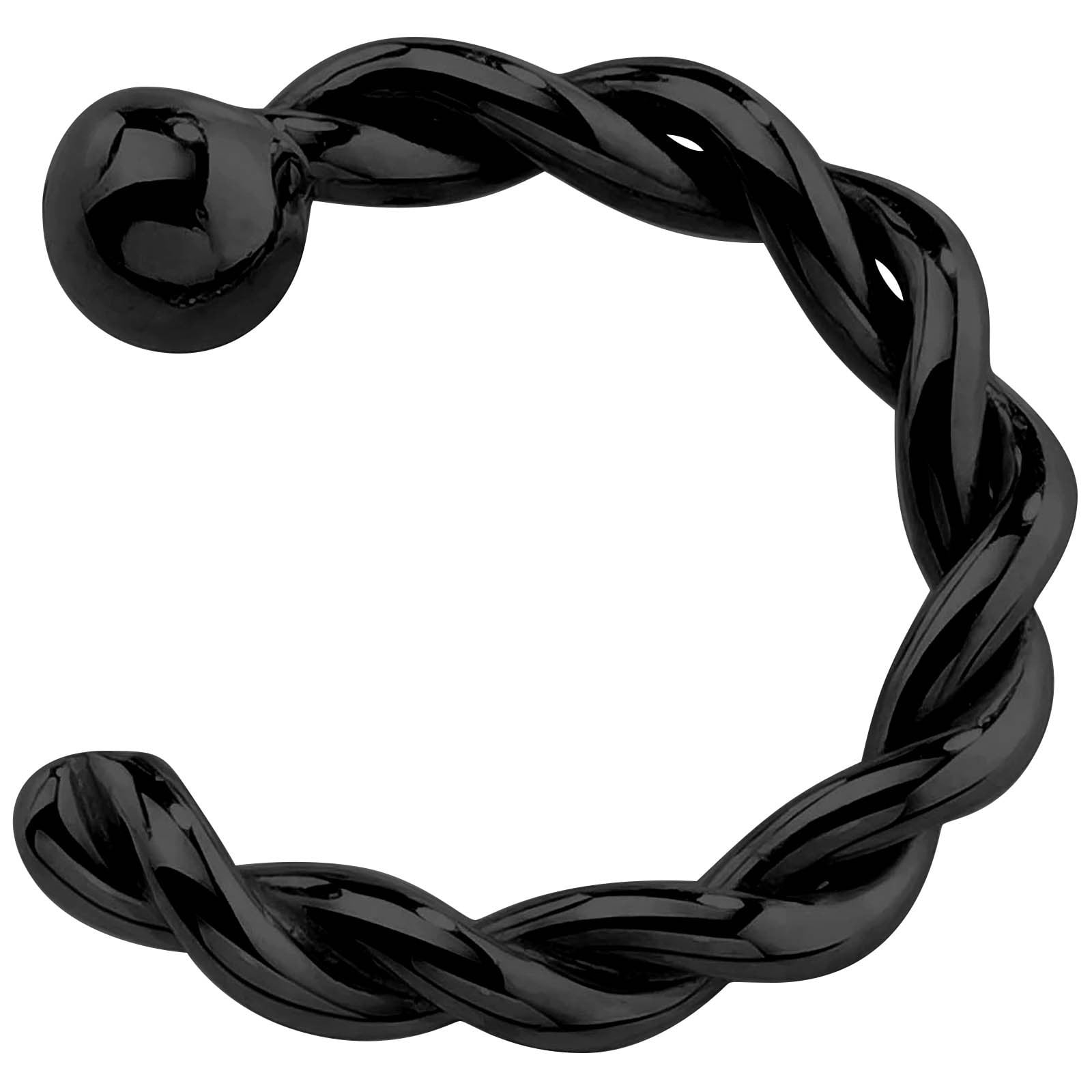 LYTiang Twisted Rope Nose Ring Twisted Wire Nose Stud Single Piercing ...