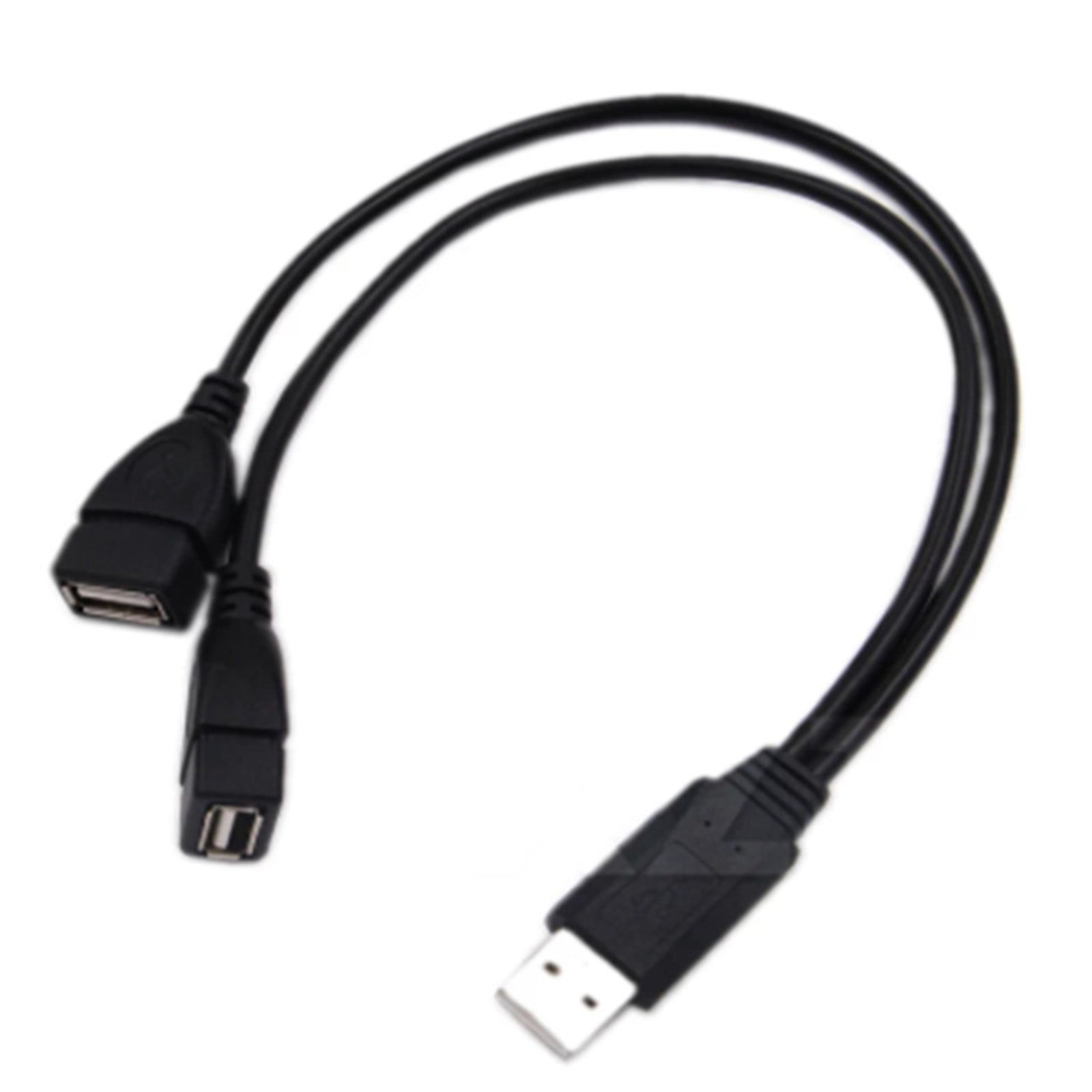 LYTiang USB One Minute 2in1 Male Two Female Data Two In One Double Head ...