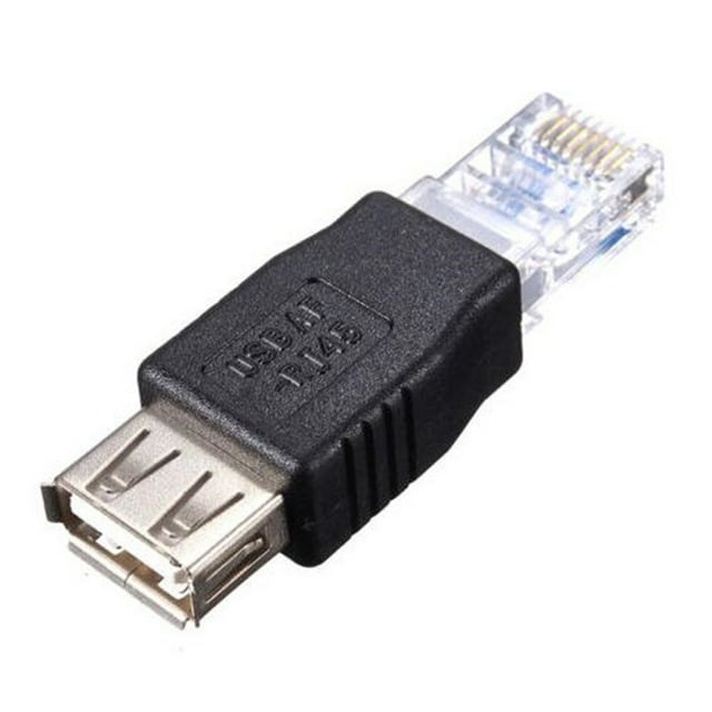 LYTiang USB Type A Female To RJ45 Male Adapter Router Connector Plug ...