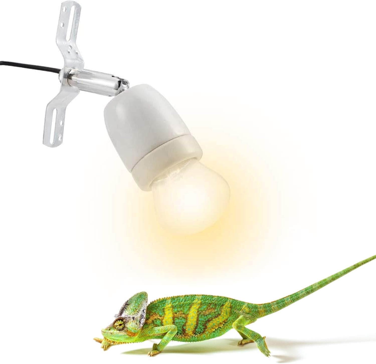 LYU-300W Reptile Heat Lamp Socket, 360° Rotatable Heating Light ...
