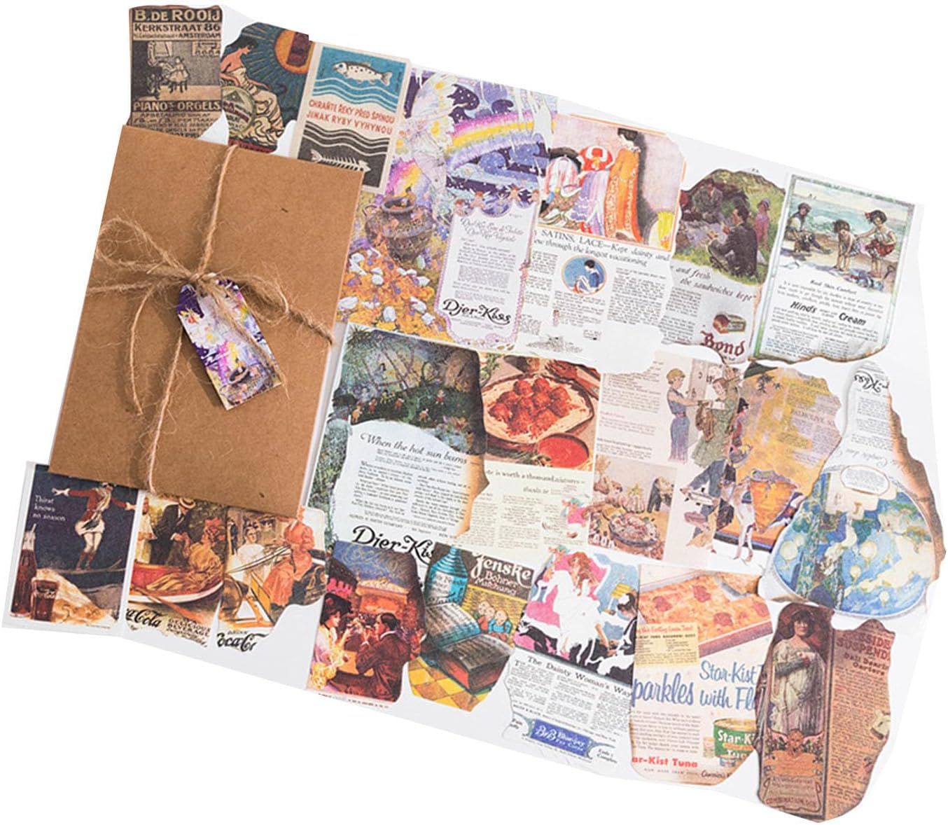 LYU-60 Sheets Sticky Notes Vintage Burnt Debris Style Sticky Paper ...