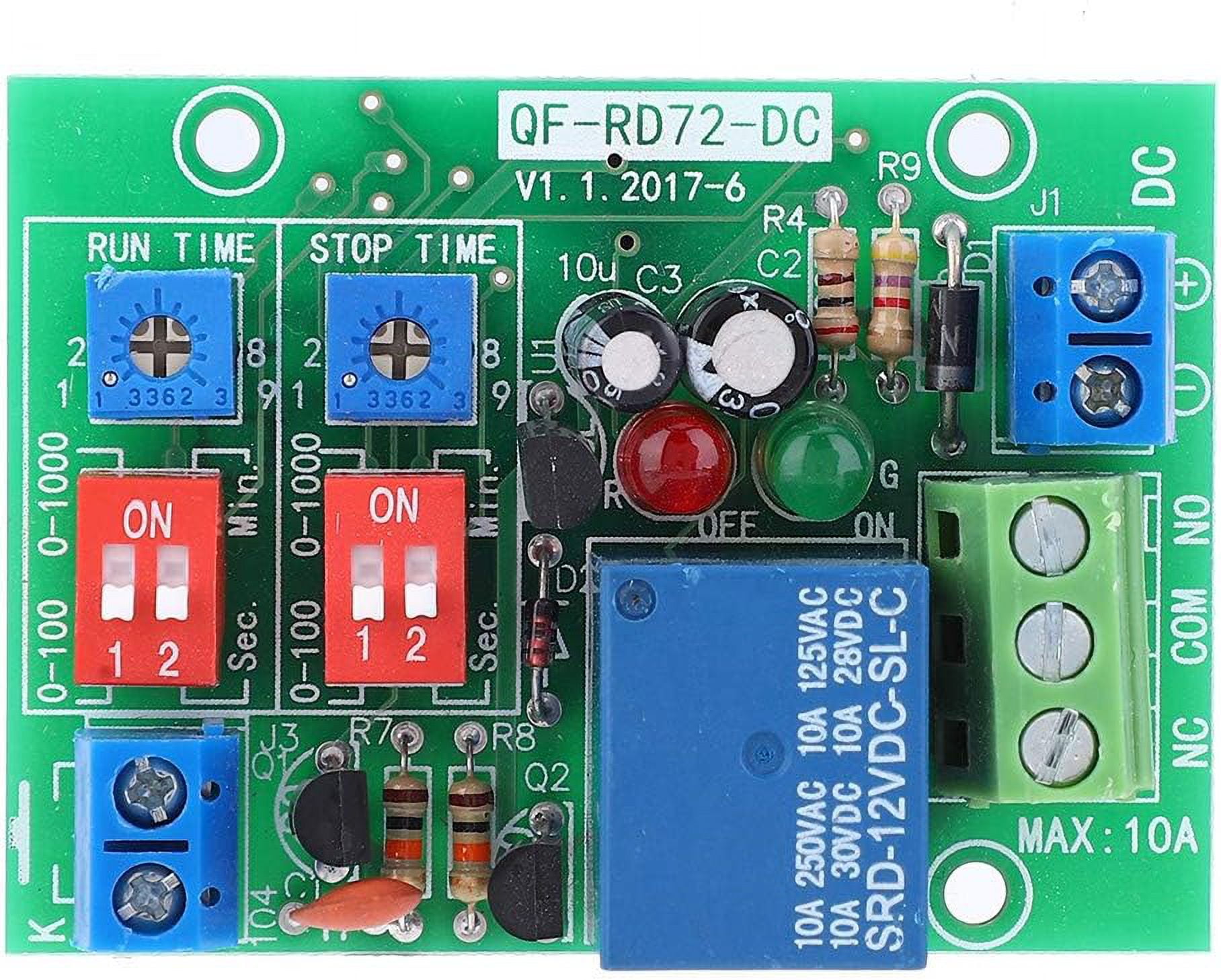 LYU-Infinite Cycle ON OFF Relay Module with Timer Low Power Switch for ...