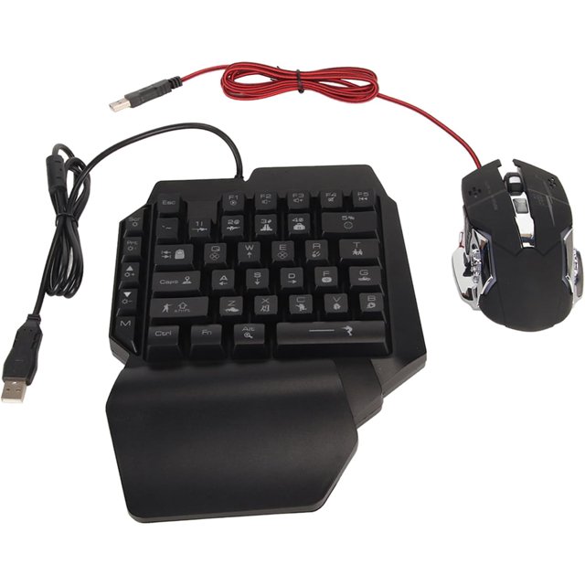 Lyu Keypad Mouse Adapter Combo Wired Connection Keyboard Mouse