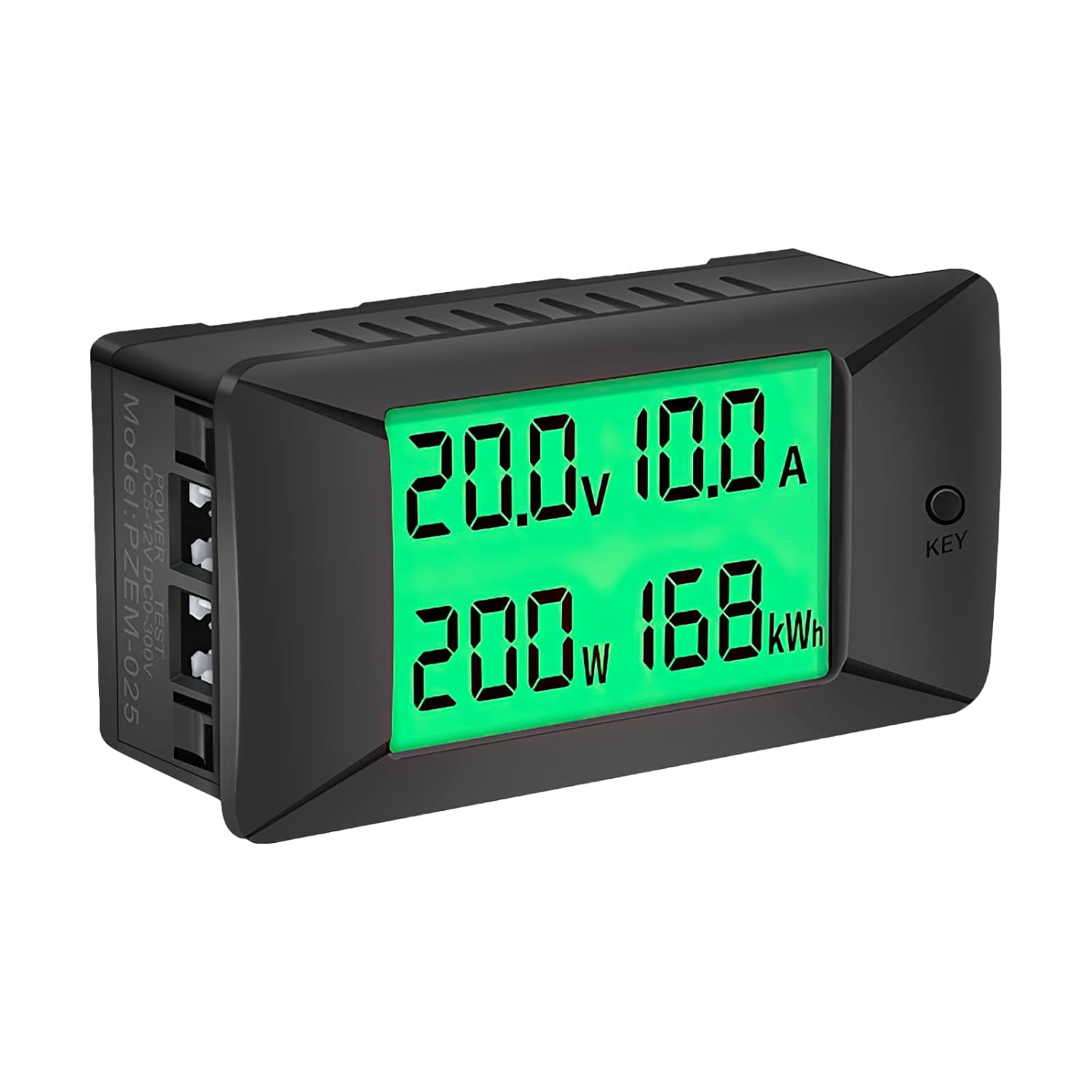 LYU-LCD Display Battery Monitor Meter, 0~300V 200A DC Digital Ammeter ...