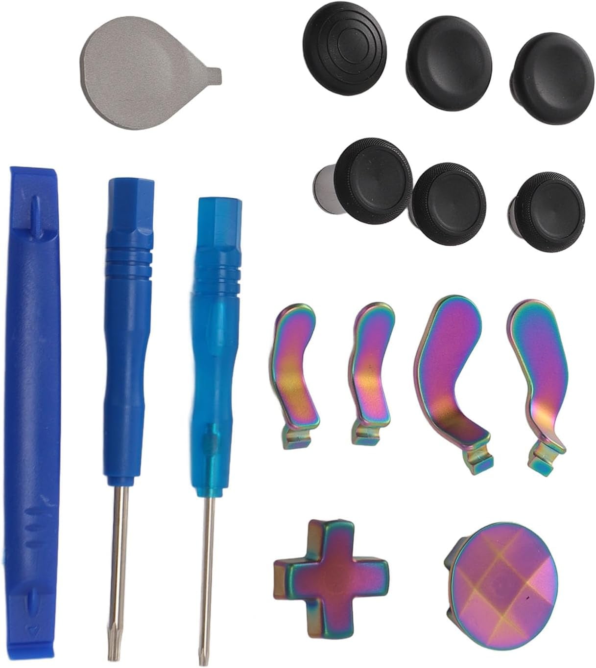 LYU-Metal Thumbsticks Set, 13 in 1 forElite Controller Series 2, Metal ...