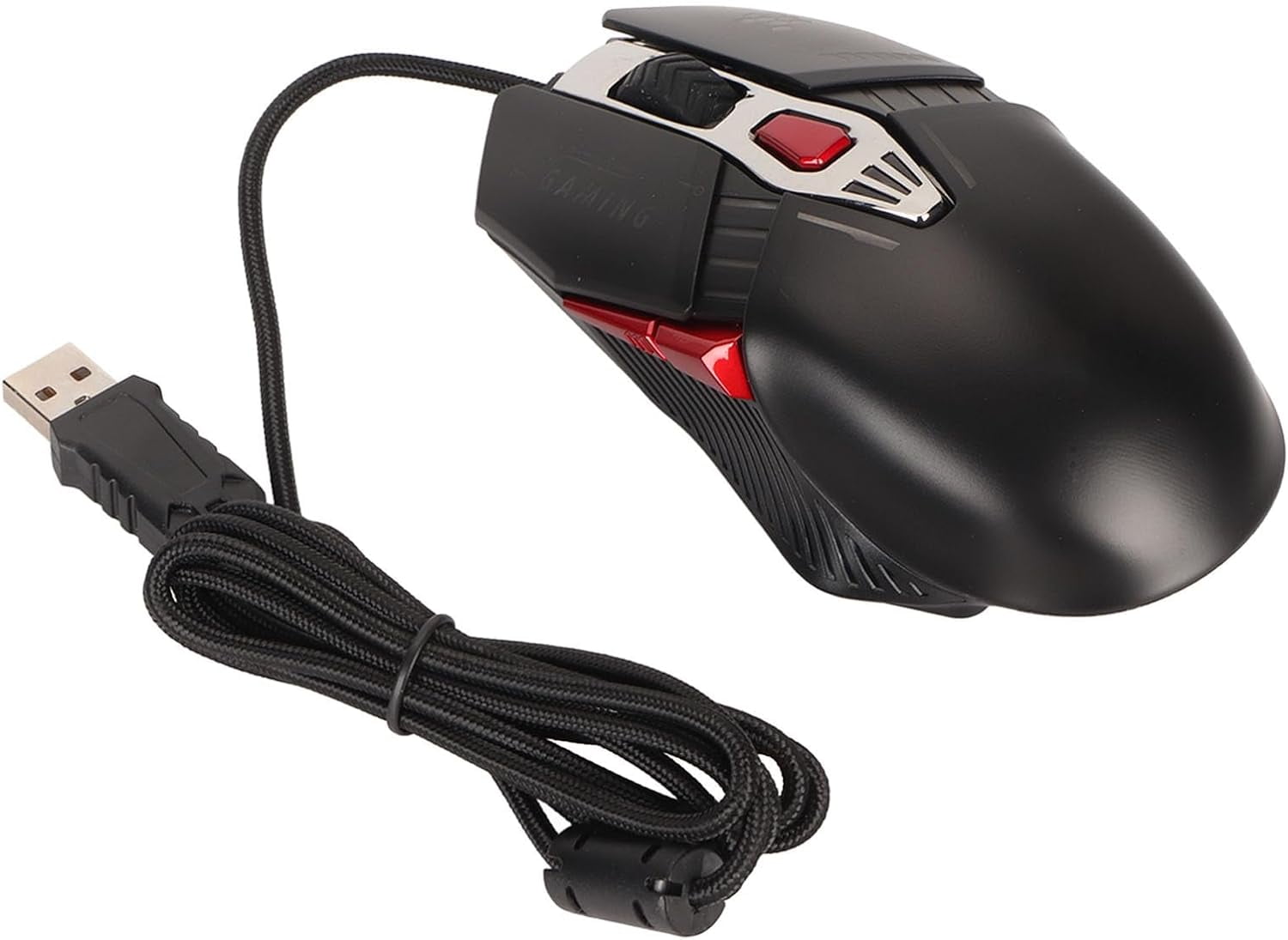 LYU-RGB Gaming Mouse Wired Silent 1200 2400 4800 7200 DPI Optical Gamer ...