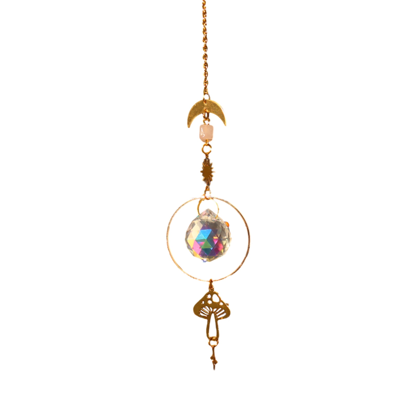 LYU Sparkling Sun Catcher with Chain Reflective Stunning Visual Effect ...