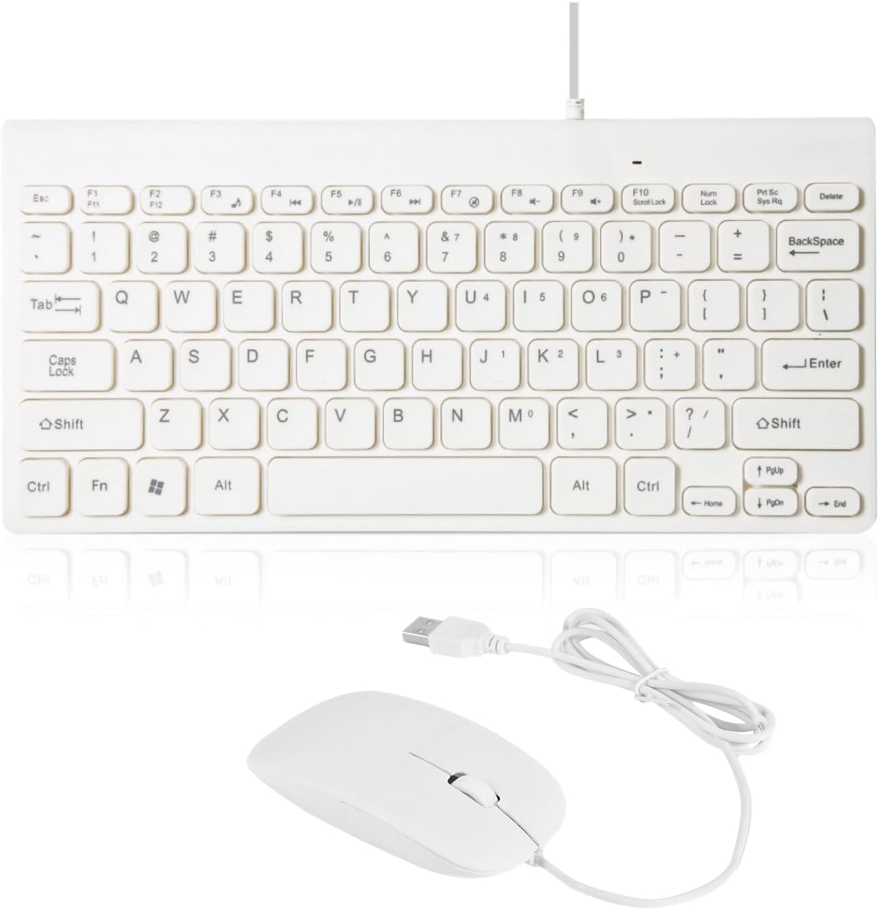 Lyu Usb Wired Keyboard And Mouse Combo Ultra Thin Mini Usb Mouse And