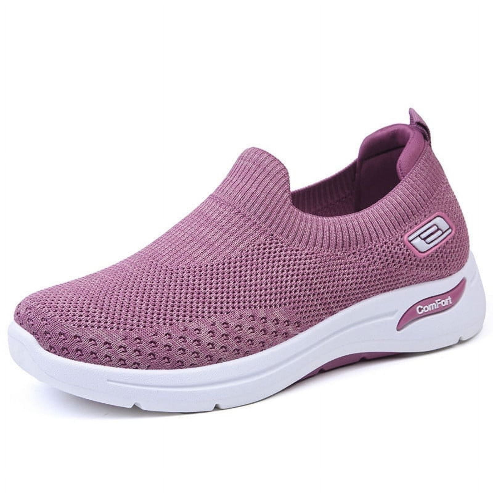 LYU Women's One-Step Sneakers, Women's Breathable Sneakers, Soft Sole ...