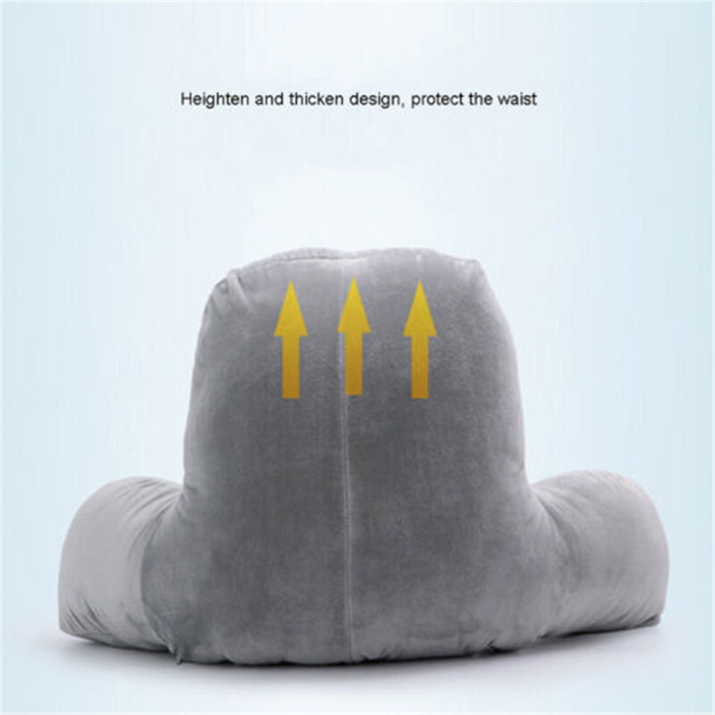 LYUCRAZ Backrest Pillow with Arms Plush Big Backrest Reading Lumbar ...