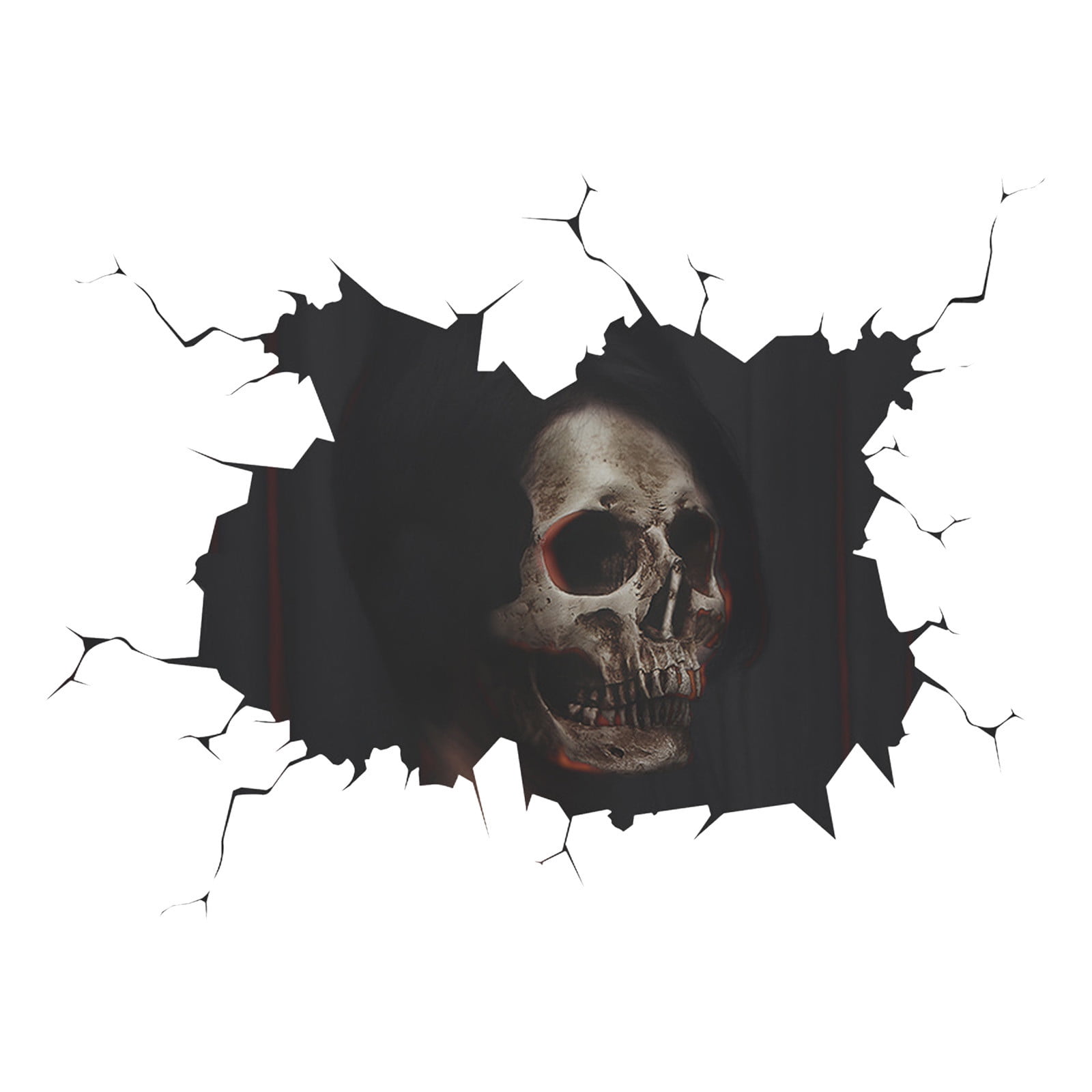 LYUCRAZ Broken glass decal Fake broken glass Wall Decals & Stickers ...