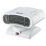 Holmes Compact Ceramic Heater with Manual Thermostat, 7 3/8? x 7 3/8? x ...