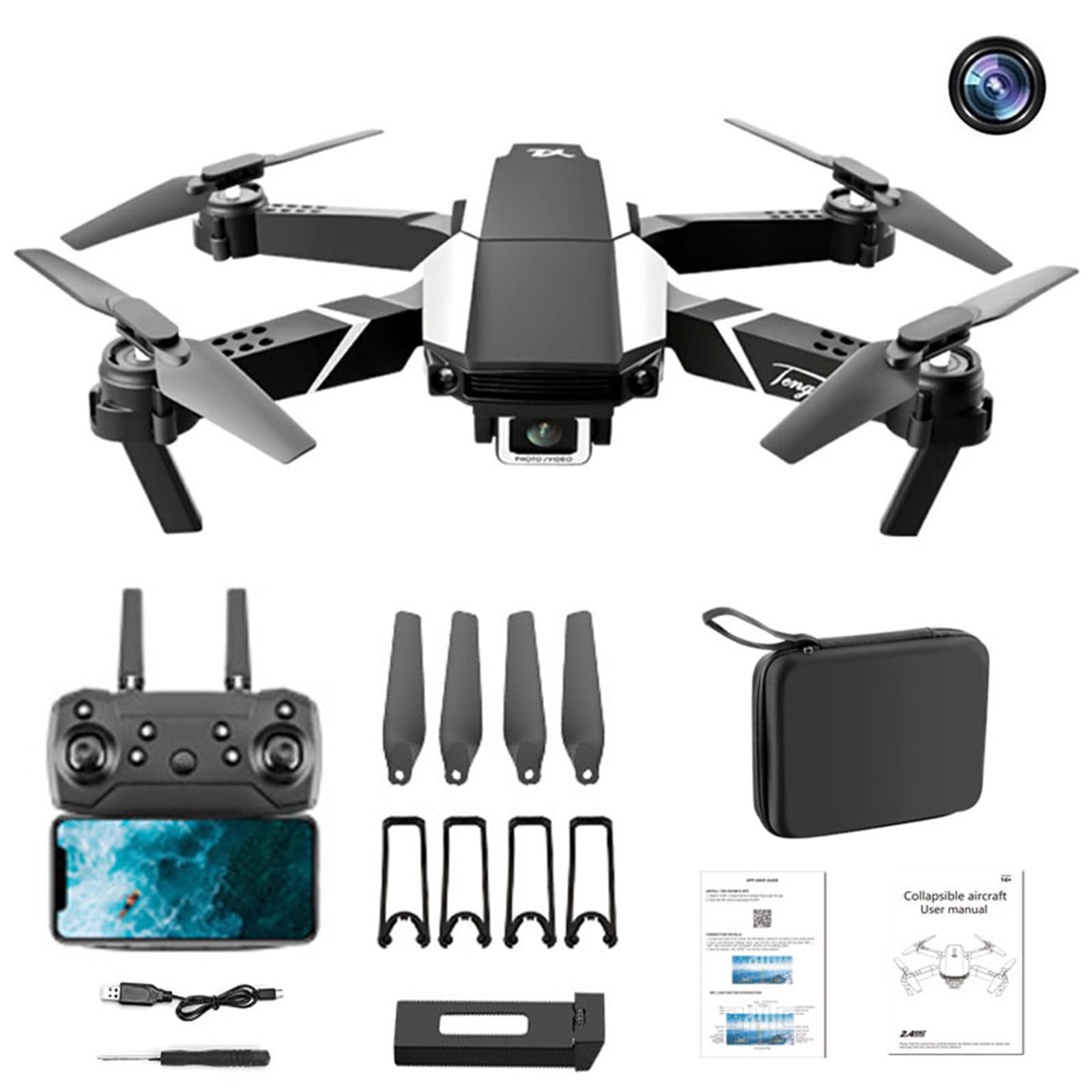LYUCRAZ Indoor Drone S62 Mini Drone Wifi Fpv 4K HD Camera Altitude Hold Real Time Transmission Foldable Drone B Walmart