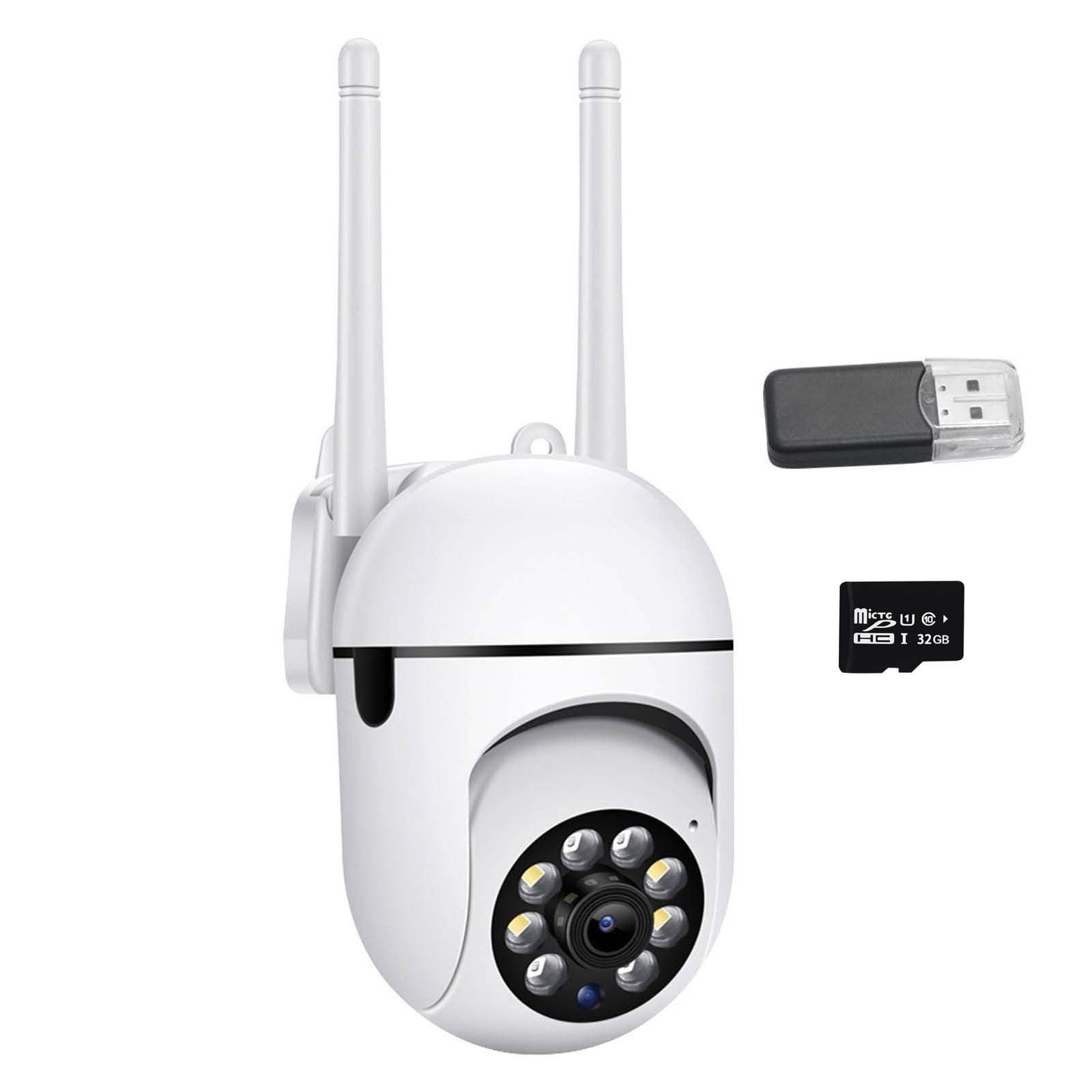 LYUCRAZ Webcam Outdoor Security Cameras, 2.4GHz WiFi Cameras For Home ...