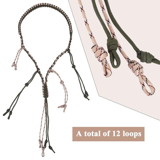 LYUMO 3Colors Portable Nylon Duck Goose Call Lanyard Braid Paracord for ...