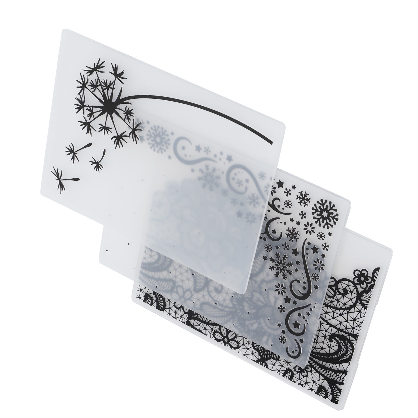 LYUMO 3Pcs Plastic Embossing Folders DIY Card Making Scrapbooking ...