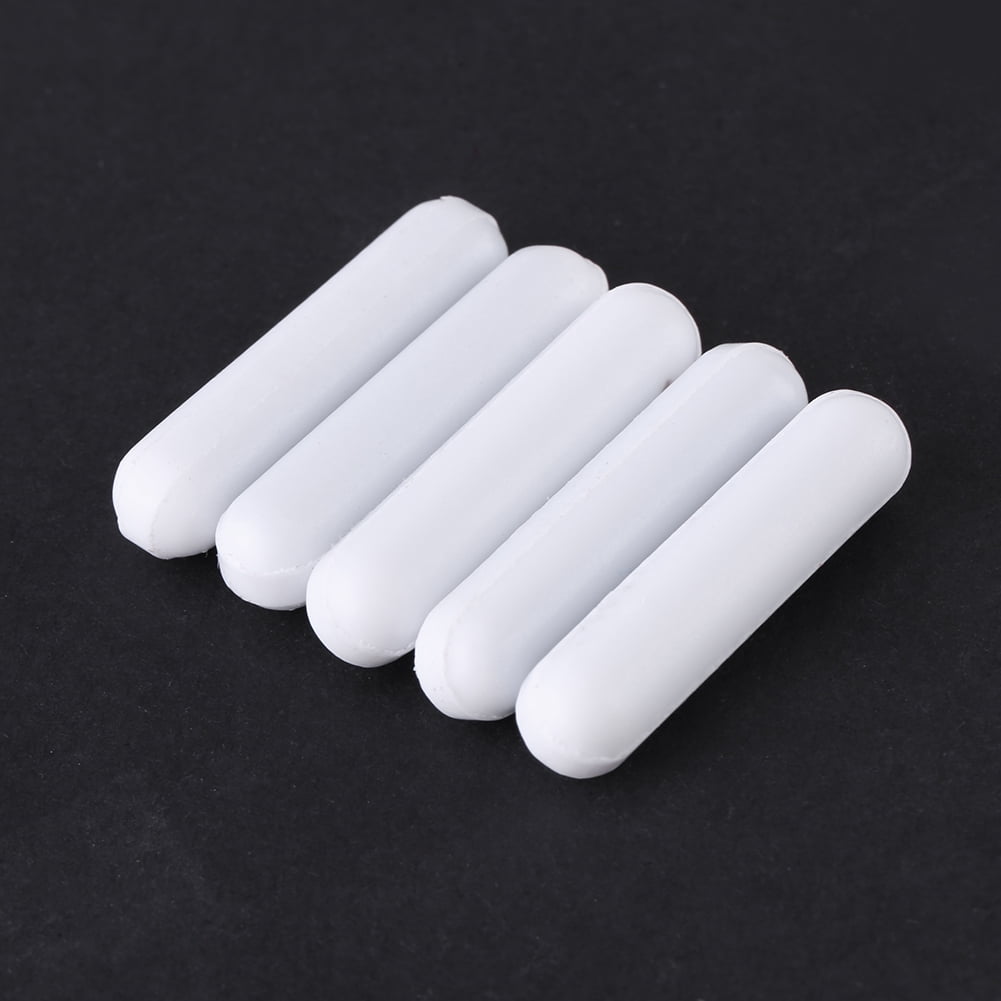 5pcs Type-C White Color PTFE Stir Bar Laboratory Stirrer Flea Lab ...